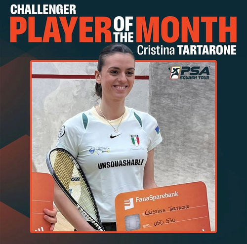 Cristina Tartarone named PSA Challenger Tour Player of the Month for F ...