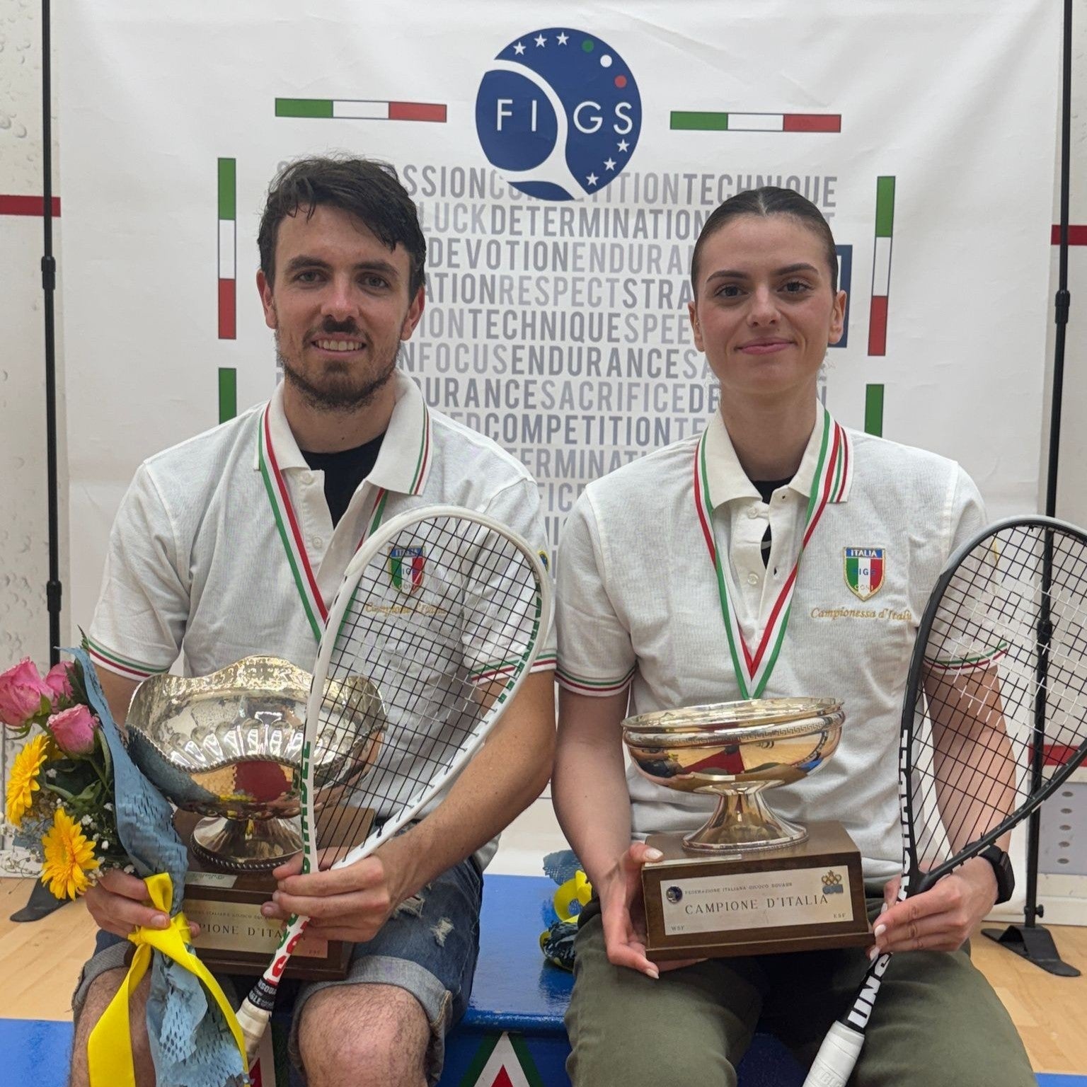 Yuri Farneti & Cristina Tartarone crowned 2025 Italian National Squash ...